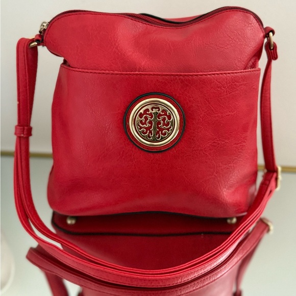 Bags | Elegant Red Crossbody Bag | Poshmark